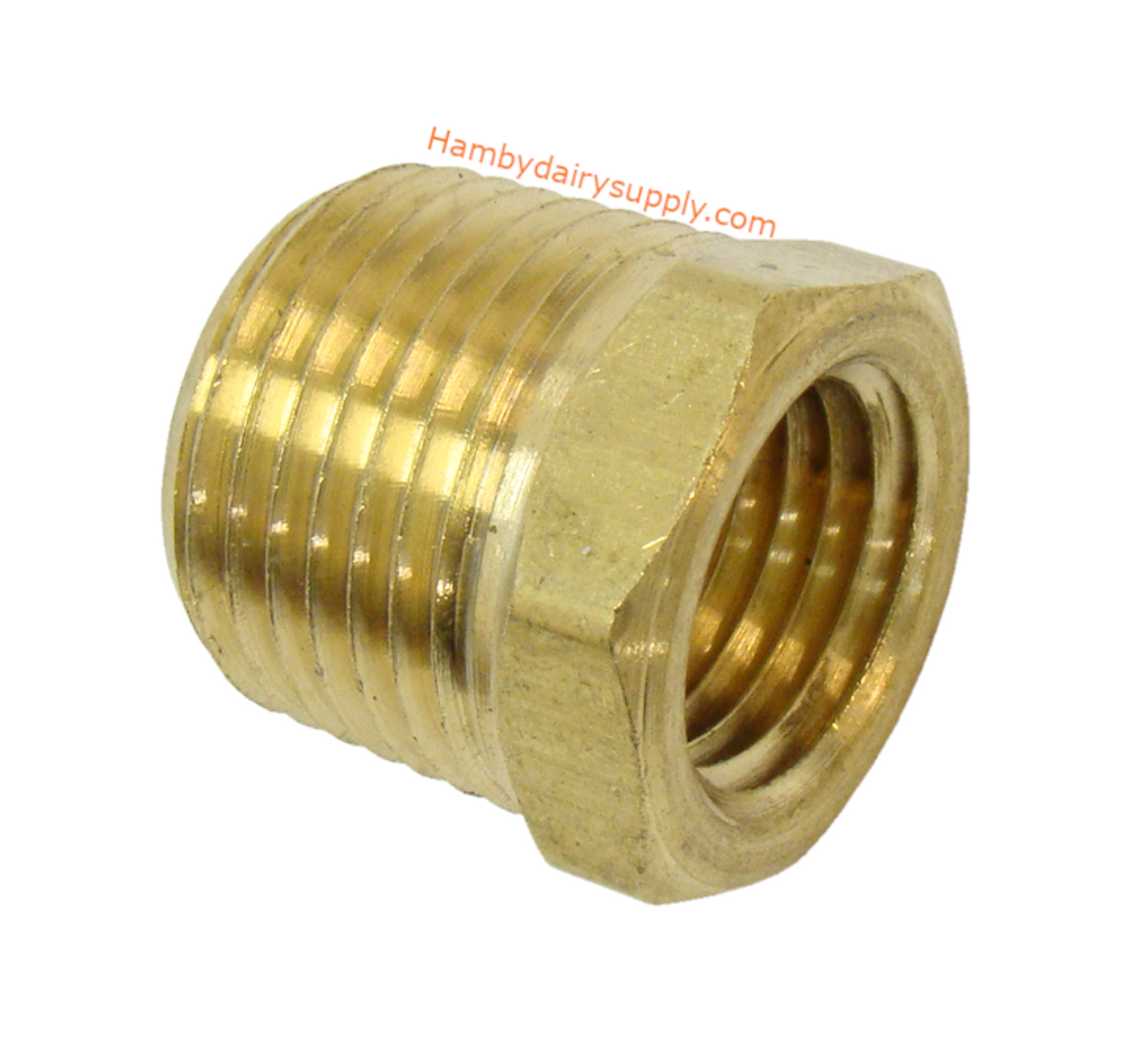 Reducer Bushing 3 8 Mpt To 1 4 Fpt Brass Fitting 3 8 X 1 4 Npt Hamby