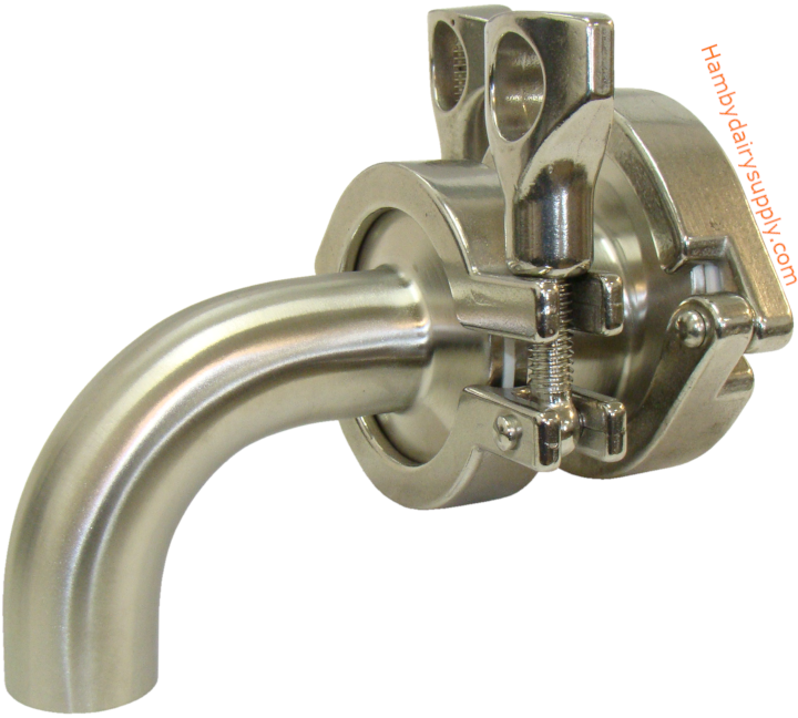 Jug and Can Fill Kit - 90 ° outlet Fits 2.0 Clamp Butterfly & Milk Plan ...
