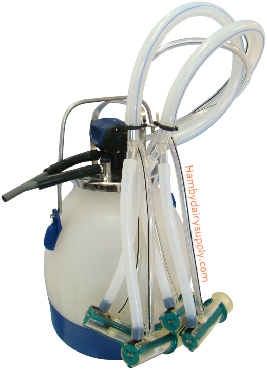2 Mini Goat (small teats) Improved GEA TopFlow Z Bucket Milker Best In ...