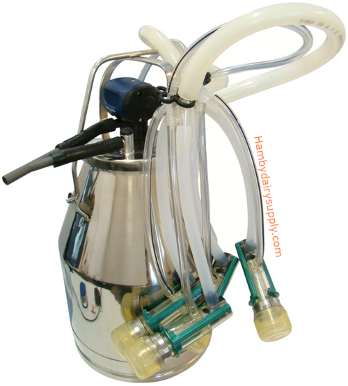 2 Mini Goat (small teats) Improved GEA TopFlow Z Bucket Milker Best In ...