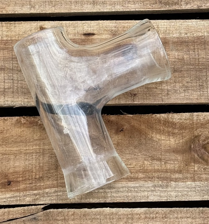 1.5 INCH GLASS TEE for Trap & Probe assembly - Hamby Dairy Supply