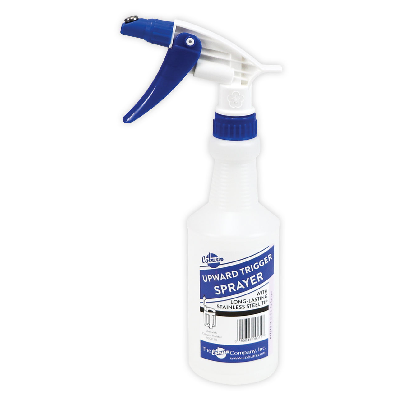 Short blue nozzle with SS Tip for Upward Teat Sprayer - Hamby Dairy Supply