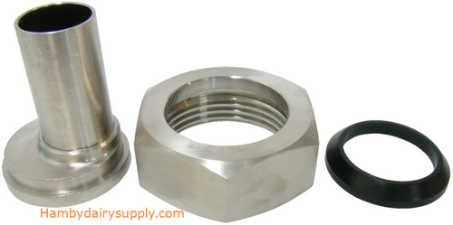 Male Bevel Seat x Hose adaptor - 1.5 x 1 inch Nut included - Hamby ...