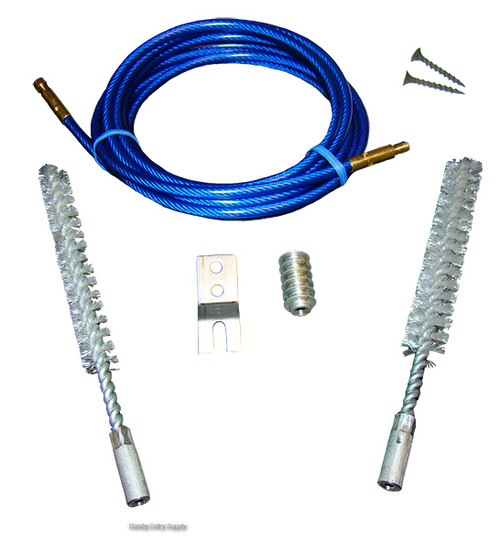 Cable Hose cleaning Kit for 1/2 ID vacuum and 5/8 ID milk hoses - Hamby ...