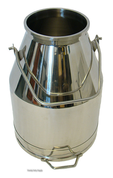 55# Stainless Steel Bucket - Short Handle - Hamby Dairy Supply
