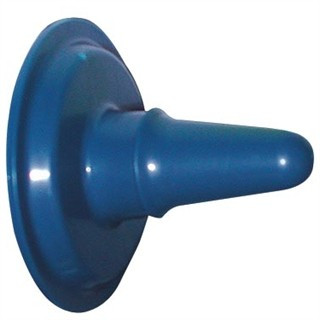 Small Blue Inflation Plug for sheep and goat liners - Hamby Dairy Supply