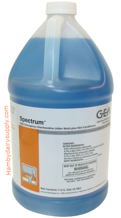 Spectrum Udder Wash Concentrate 1 gallon - UPS Ground Only - Hamby ...
