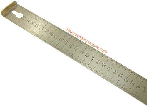 130 gallon - 500 Liter - Measuring Dip Stick for Milk Plan Cooling tank ...