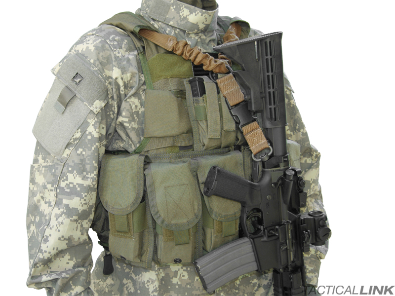 TACTICAL LINK INFIDEL BUNGEE VEST INTEGRATED SLING FOR AR STYLE RIFLES