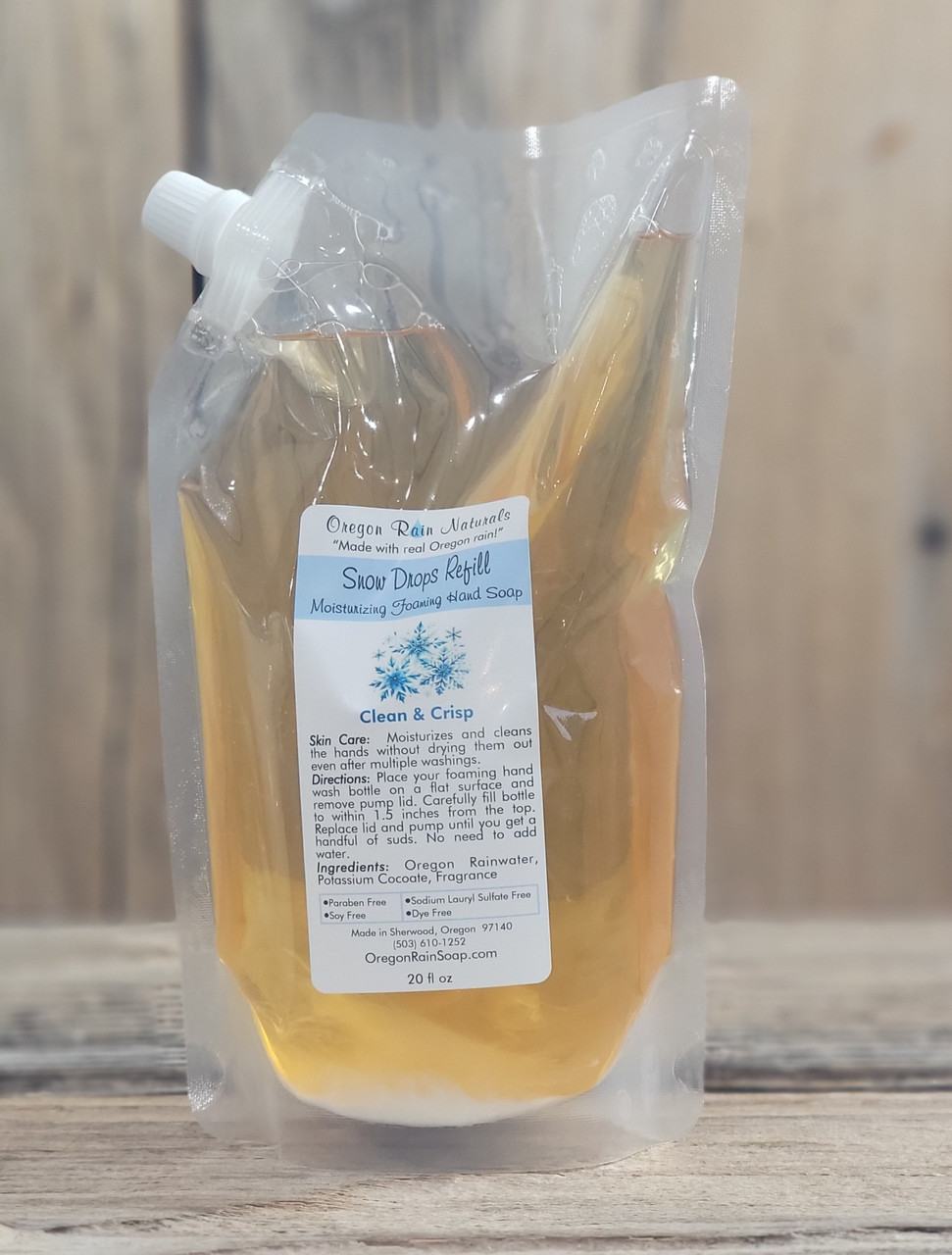 SnowDrops Moisturizing Foaming Hand Soap Refill | Oregon Rain Soap