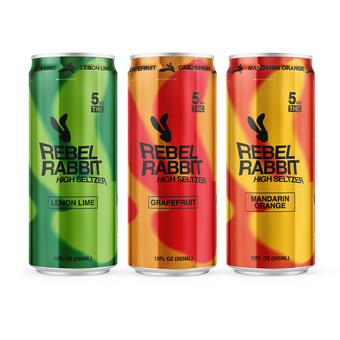Rebel Rabbit Delta 9 THC High Seltzer - Calm Leaf