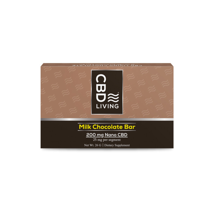 CBD Living Nano Infused Broad Spectrum Hemp CBD Chocolate Bar - The ...