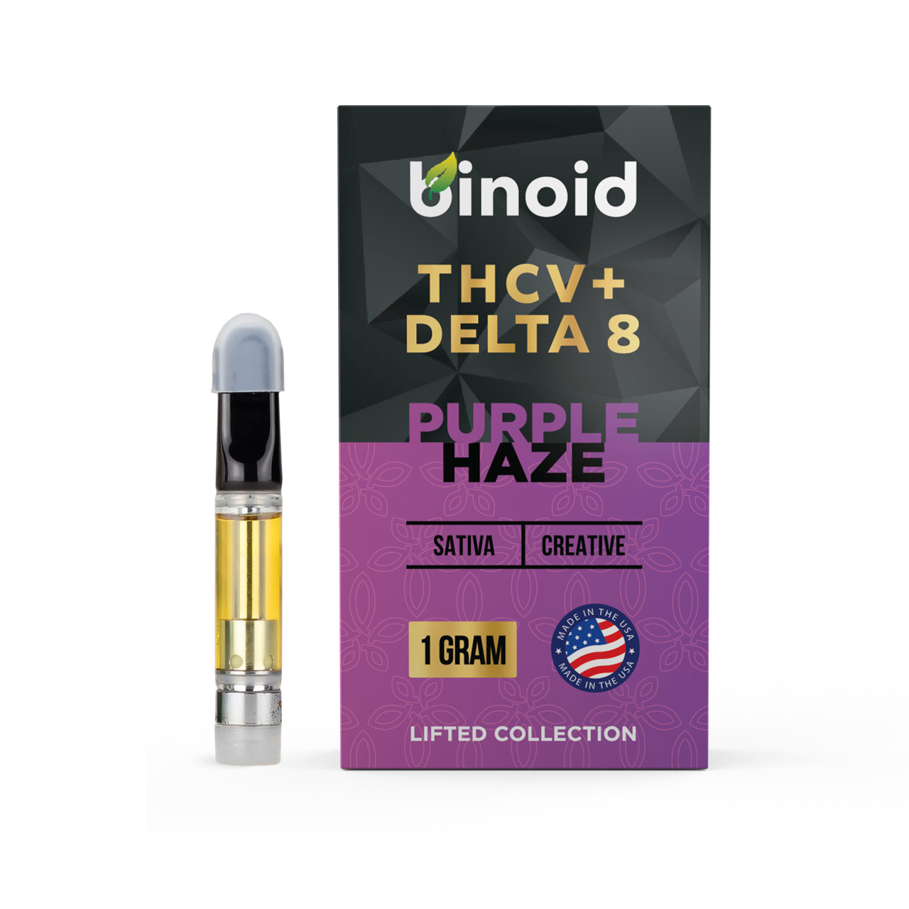 Binoid Thcv Vape Cartridge The Calm Leaf