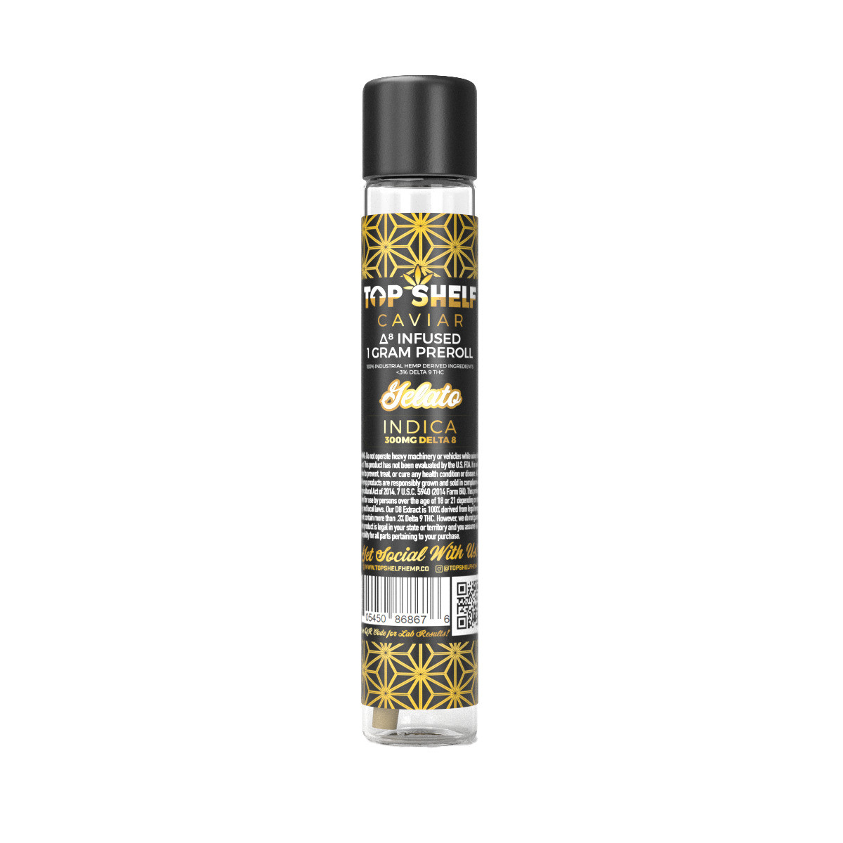 Top Shelf Hemp Co. Delta 8 THC Flower Caviar Pre-Roll - The Calm Leaf