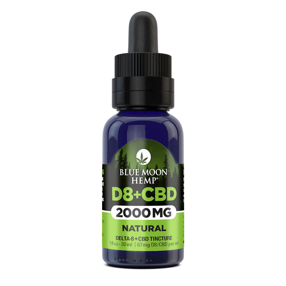Blue Moon Hemp Delta 8 THC + CBD Tincture - The Calm Leaf