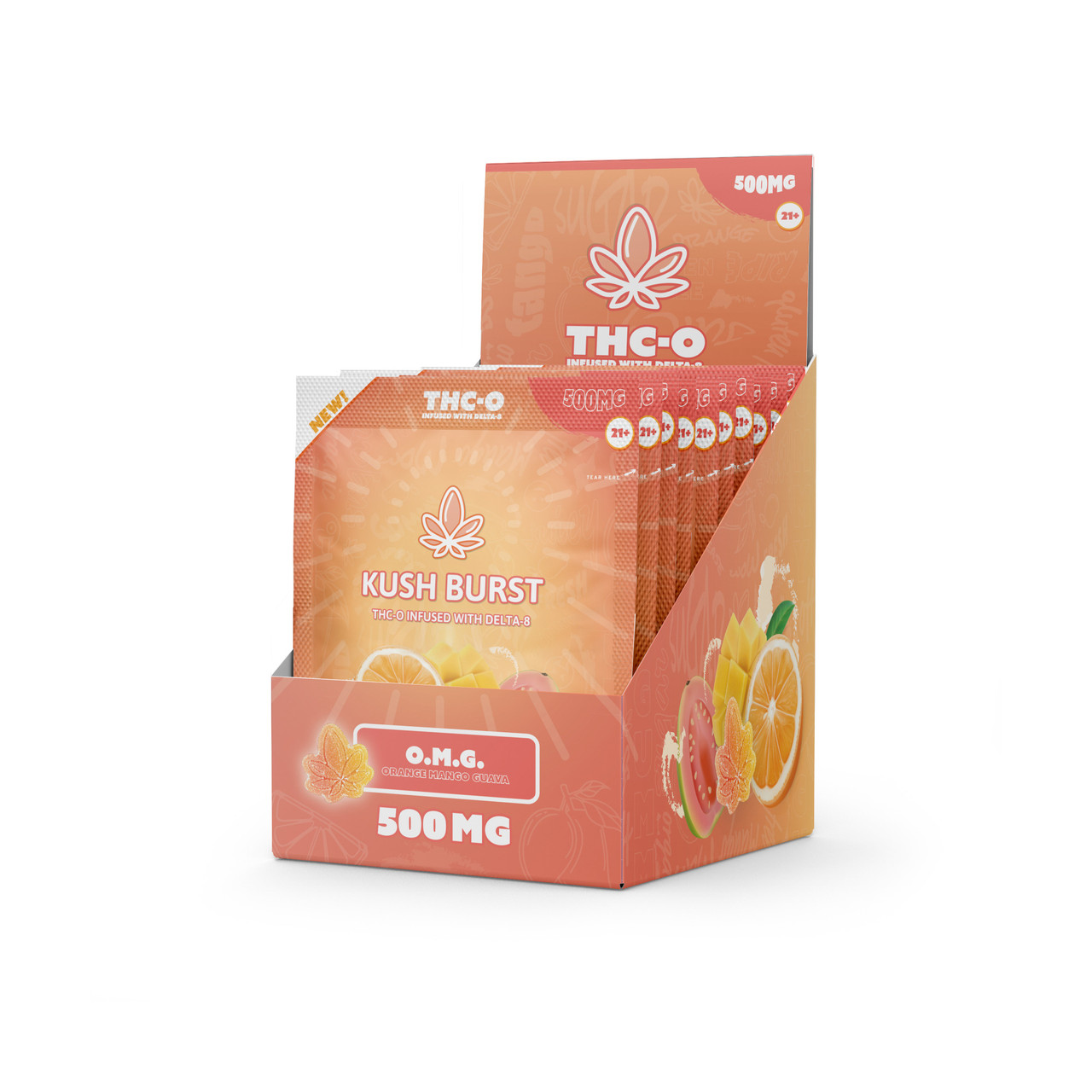 Kush Burst THC-O Acetate + Delta 8 THC Gummies - The Calm Leaf Kush Burst THC-O Acetate + Delta 8 THC Gummies - The Calm Leaf