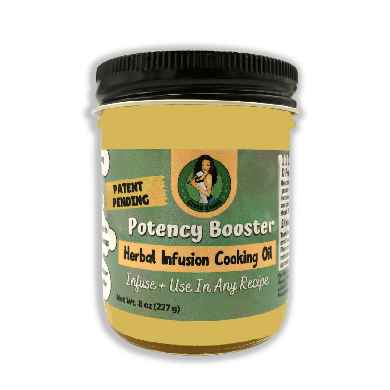 Green Queen Potency Booster Herbal Infusion Cooking Oil - The Calm Leaf