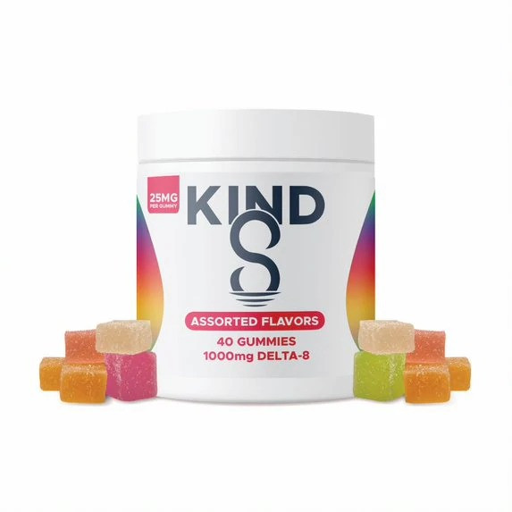 Kind Oasis Delta 8 THC Assorted Flavors 25mg Gummies - The Calm Leaf