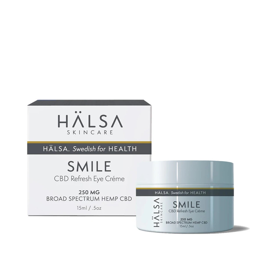 Halsa Botanicals Broad Spectrum Hemp CBD Smile Refresh Eye Creme - The ...