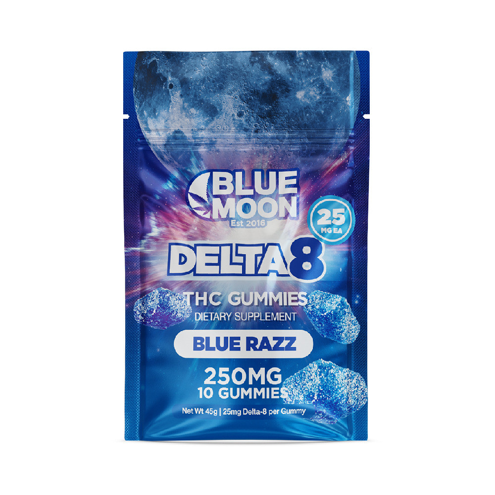 Blue Moon Hemp Delta 8 THC Gummies - Calm Leaf