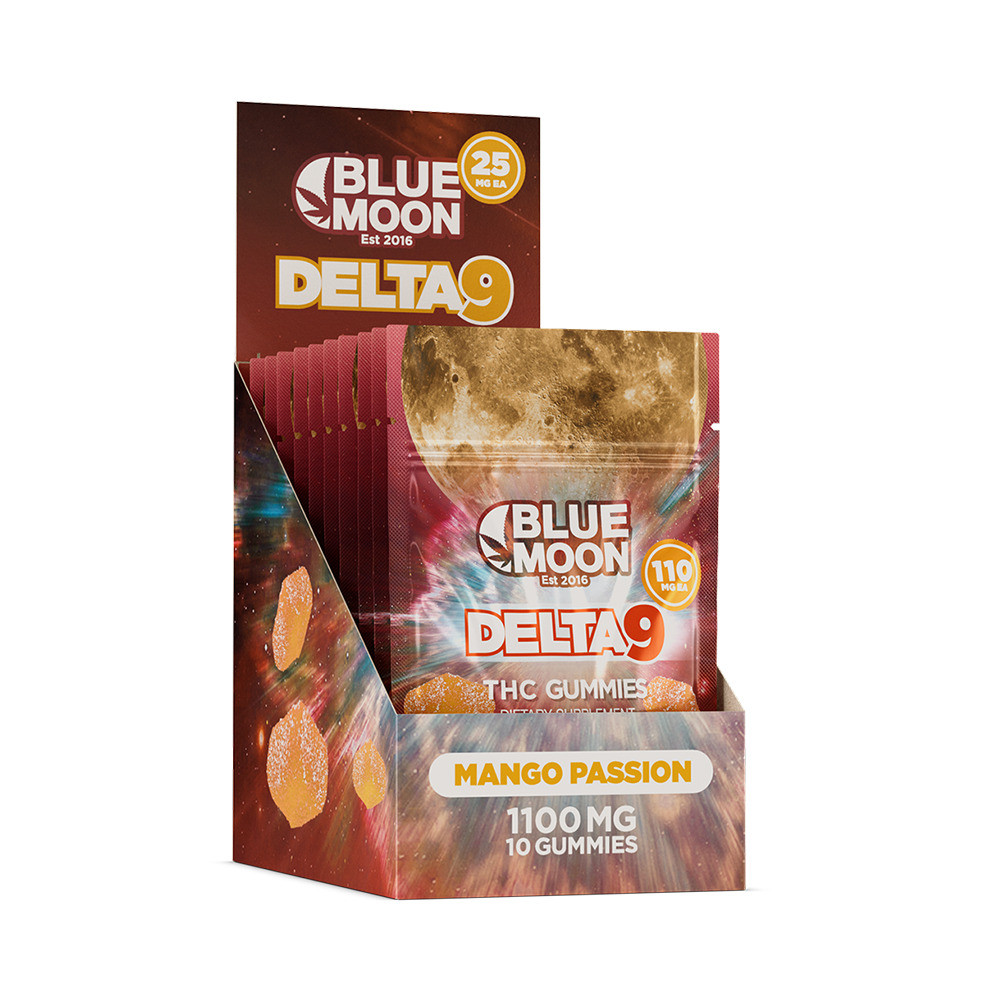 Blue Moon Hemp Delta 9 THC Gummies - Calm Leaf