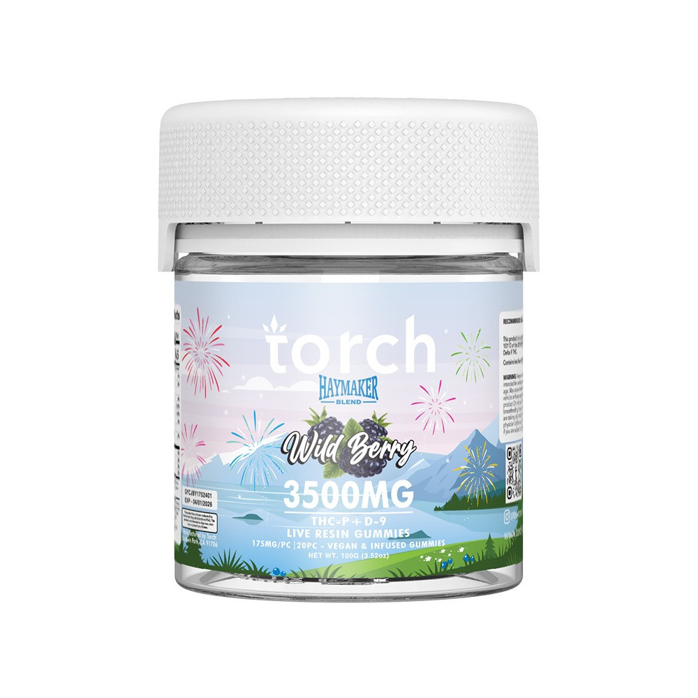Torch Haymaker Blend Live Resin THCP + D9 + THCX Gummies - Calm Leaf