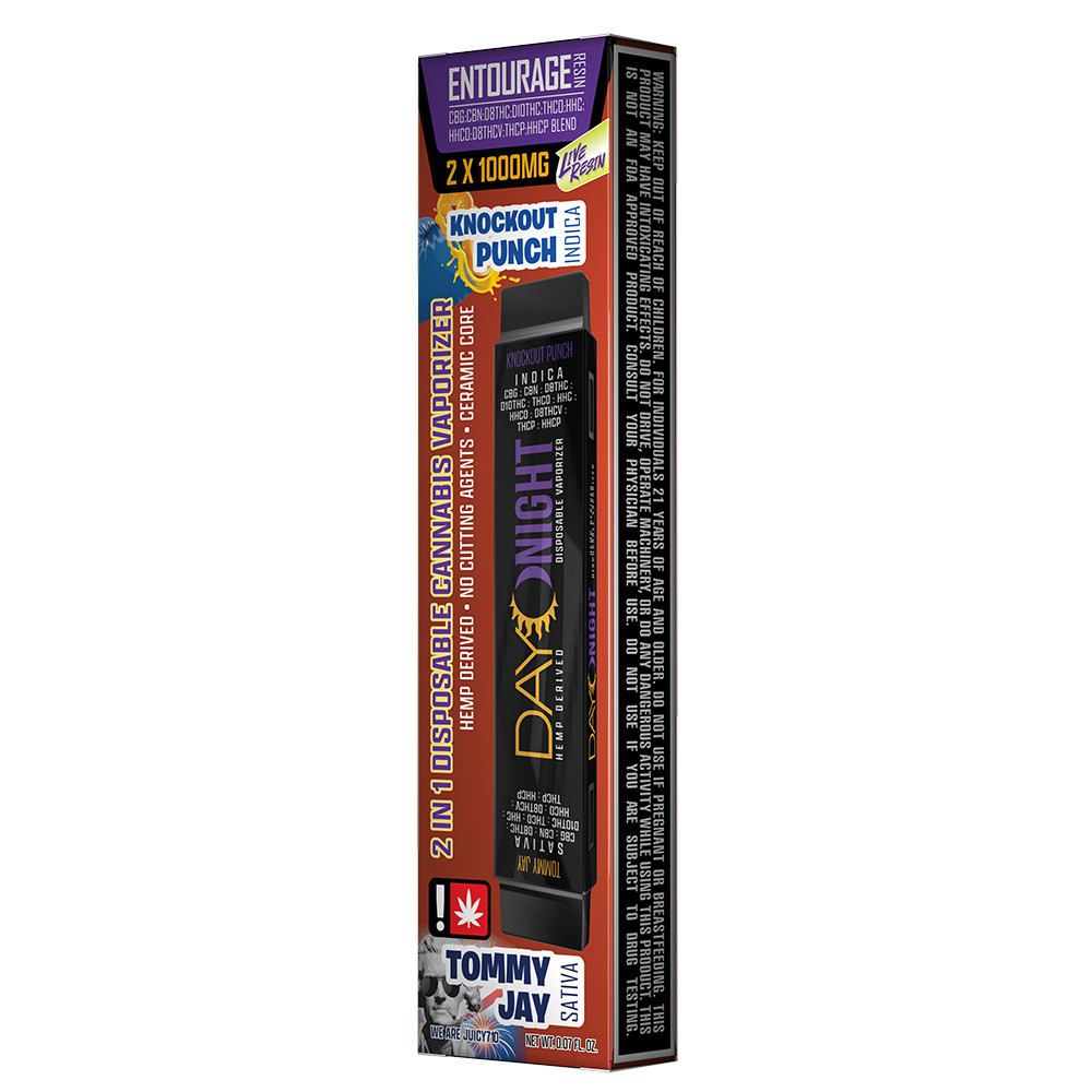 Juicy Entourage Live Resin Blend Day & Night Double Sided Disposable ...