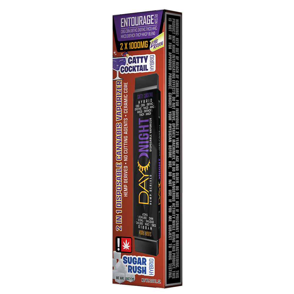 Juicy Entourage Live Resin Blend Day & Night Double Sided Disposable ...