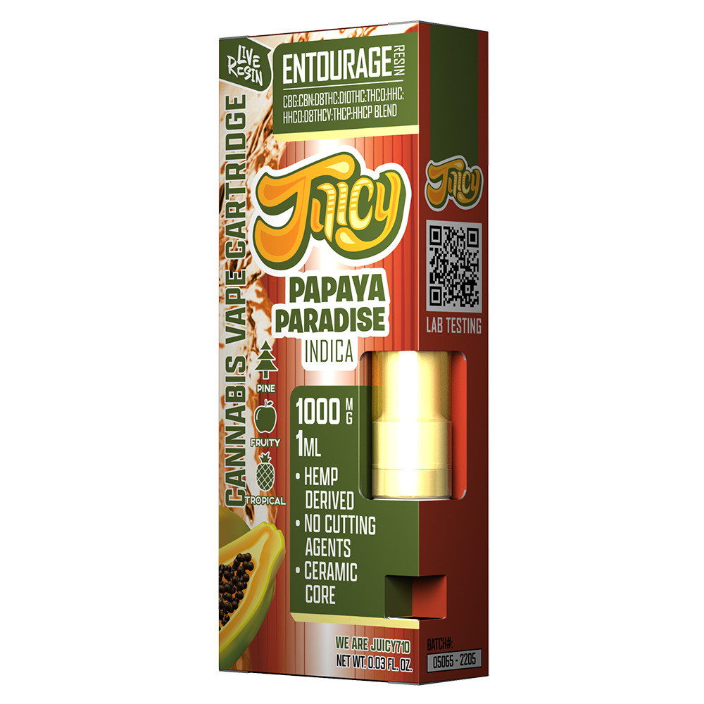 Juicy Entourage Live Resin Blend Vape Cartridge - The Calm Leaf