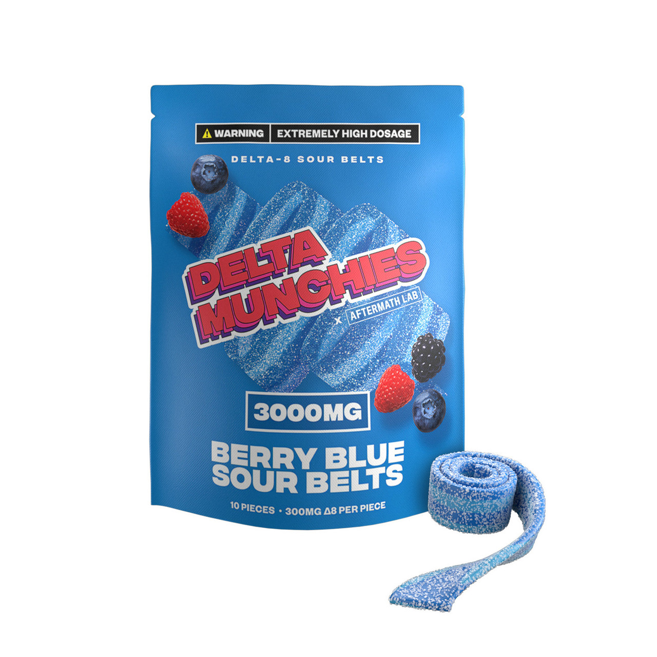 Delta Munchies Delta 8 THC Sour Belts - The Calm Leaf