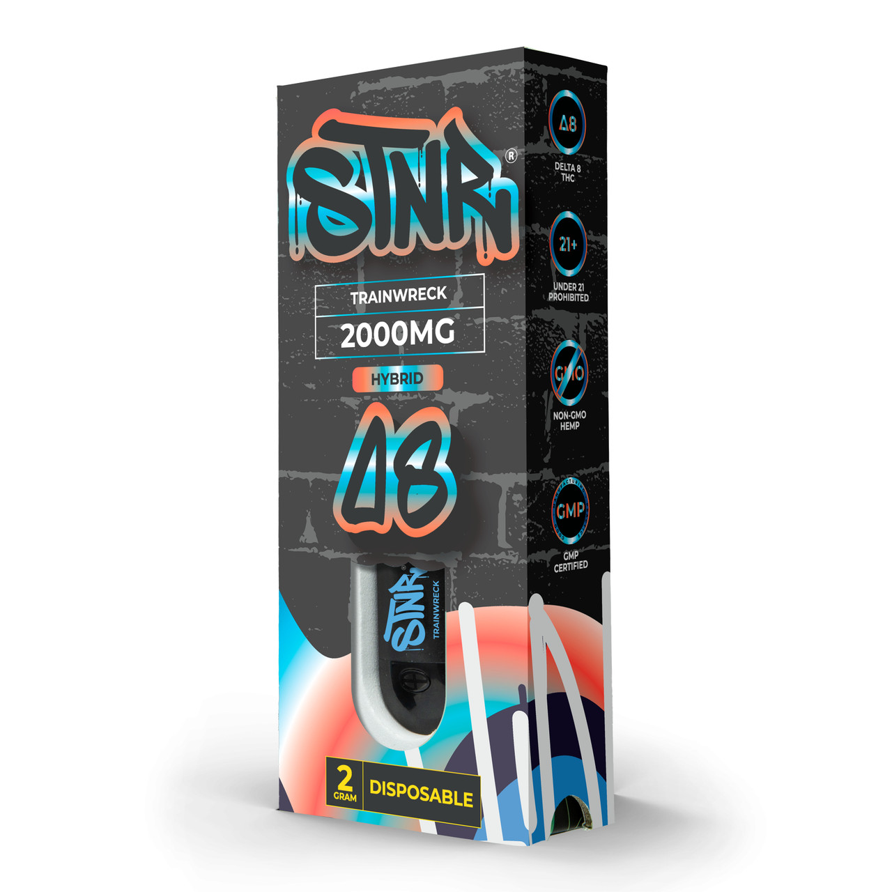 STNR Delta 8 THC 2 Gram Disposable Vape Pen - The Calm Leaf