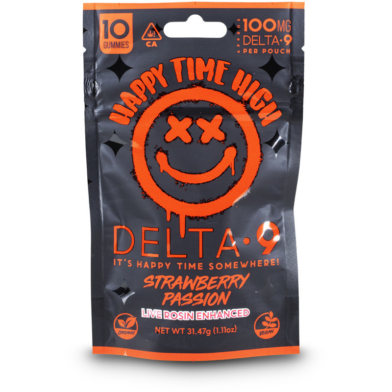 Happy Time High Organic Delta 9 THC Live Rosin Gummies - The Calm Leaf