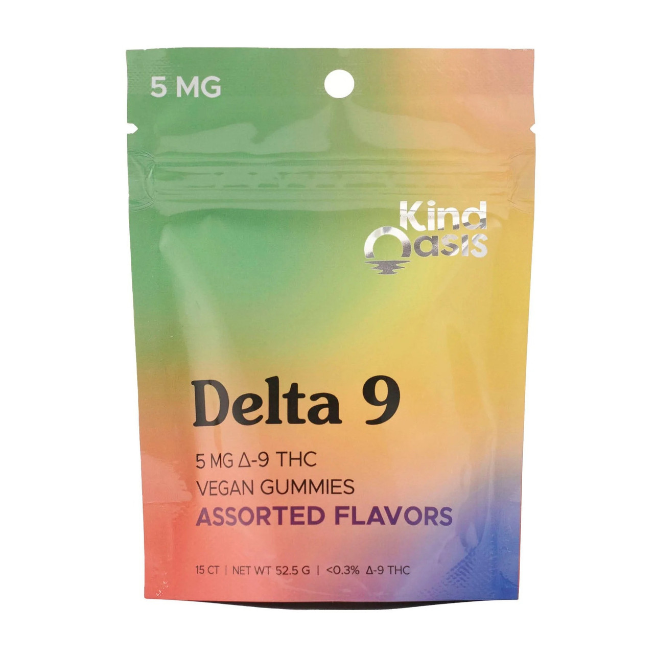 Kind Oasis Delta 9 THC Assorted Flavor Gummies Pouch - The Calm Leaf