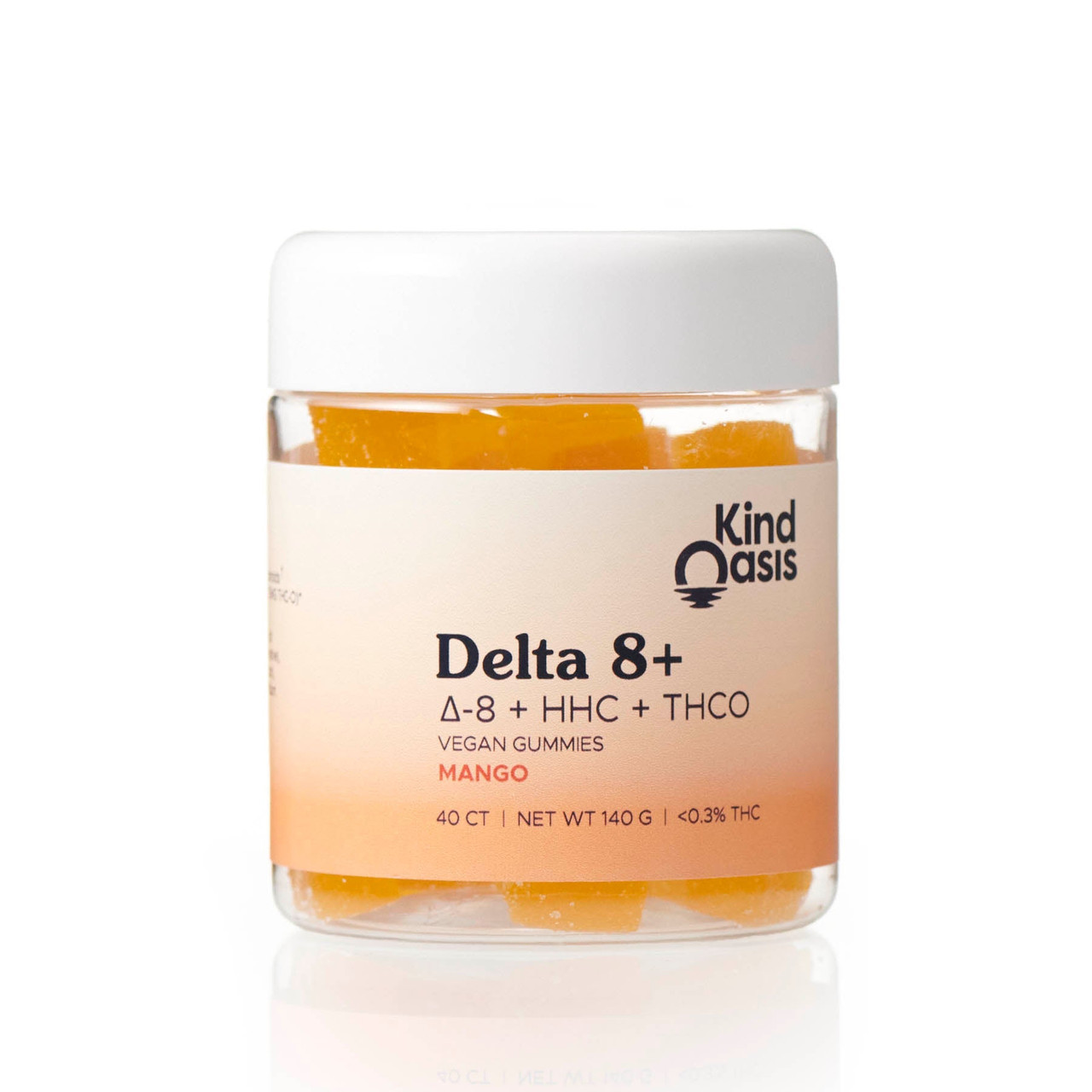 Kind Oasis Delta 8 THC + HHC + THCO Mango Vegan Gummies - The Calm Leaf Kind Oasis Delta 8 THC + HHC + THCO Mango Vegan Gummies - The Calm Leaf