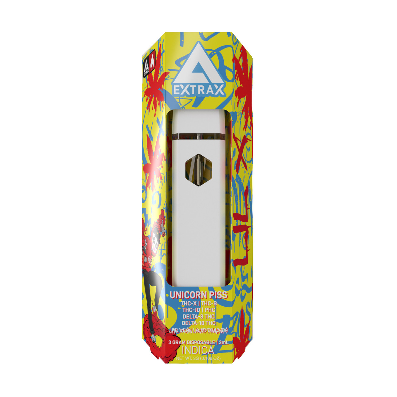 Delta Extrax THC-X + THC-B + PHC Live Resin Liquid Diamonds Disposable ...