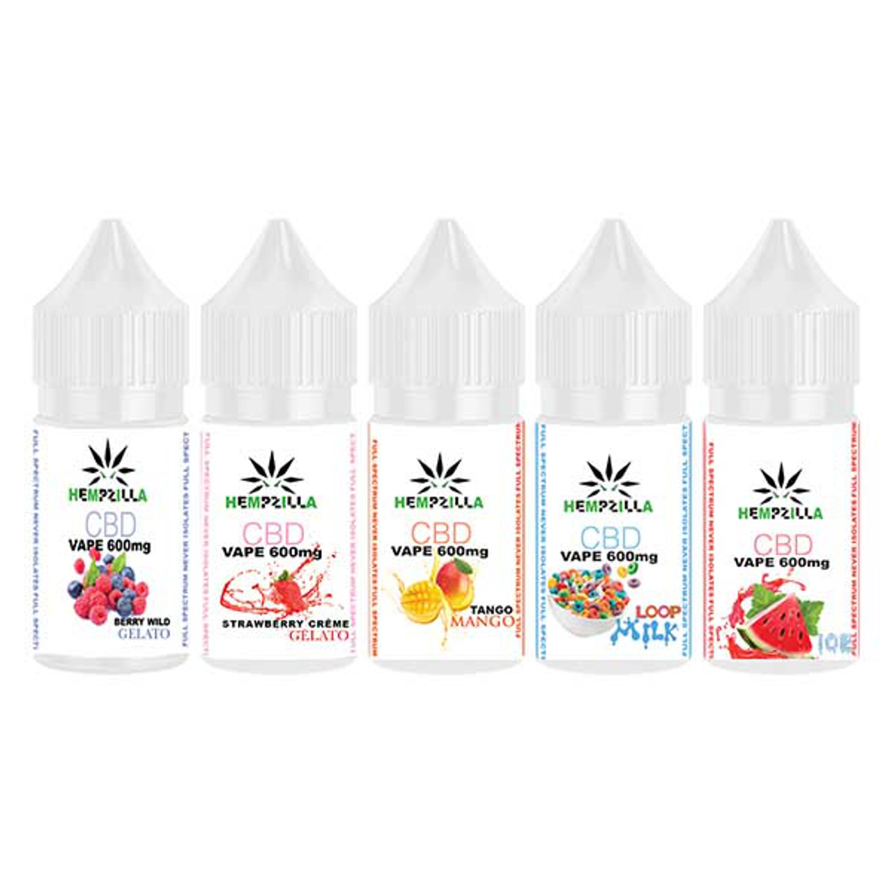 Hempzilla Broad Spectrum Hemp CBD Vape Juice - The Calm Leaf Hempzilla Broad Spectrum Hemp CBD Vape Juice - The Calm Leaf
