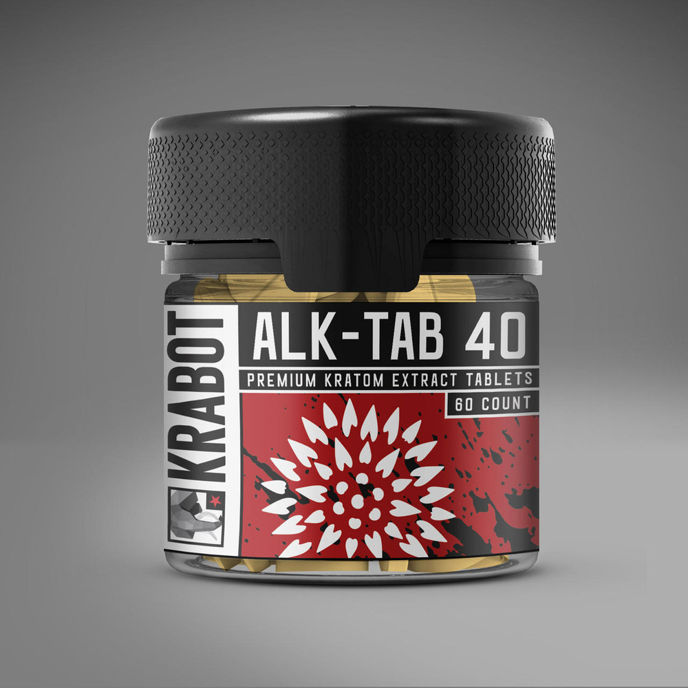 Krabot Alk-Tab 40 Premium Kratom Extract Tablets - The Calm Leaf