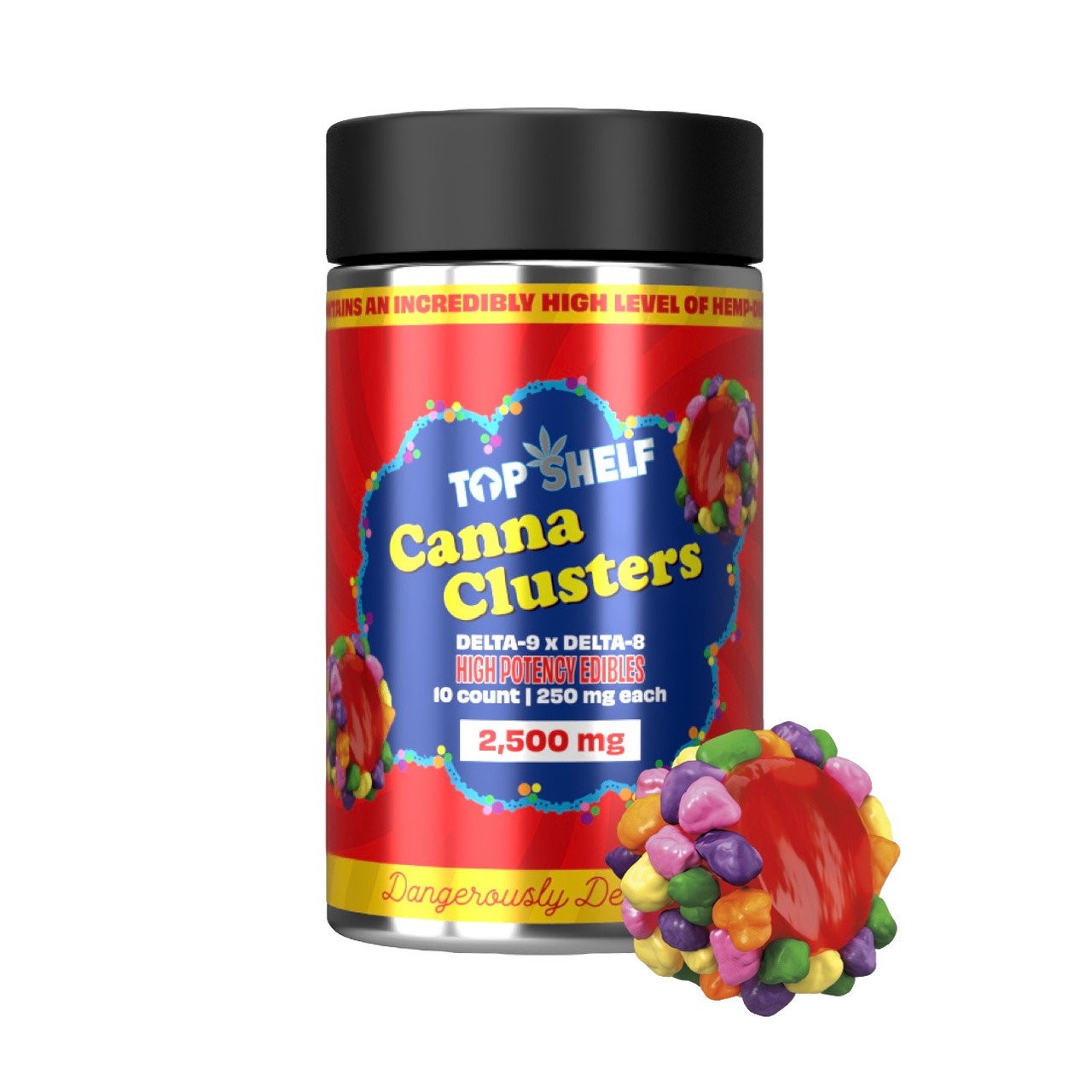 Top Shelf Hemp Co. Delta 9 + Delta 8 THC High Potency Canna Clusters ...