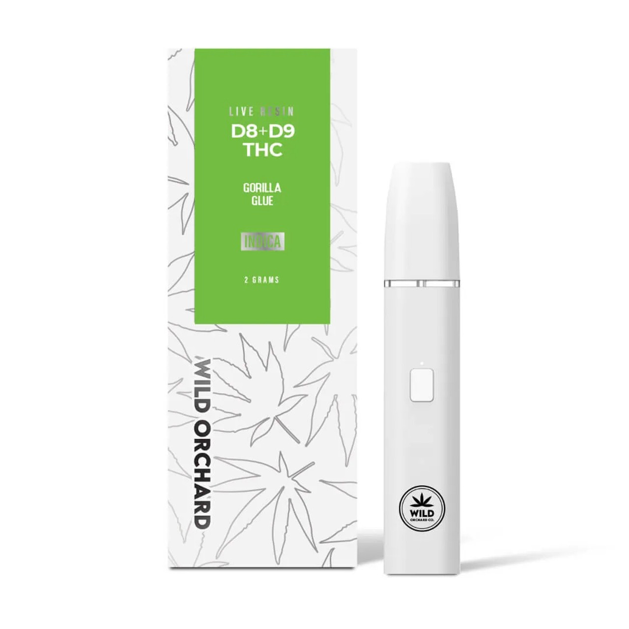 Wild Orchard Delta 8 + Delta 9 THC Live Resin Disposable Vape Pen - The Calm Leaf