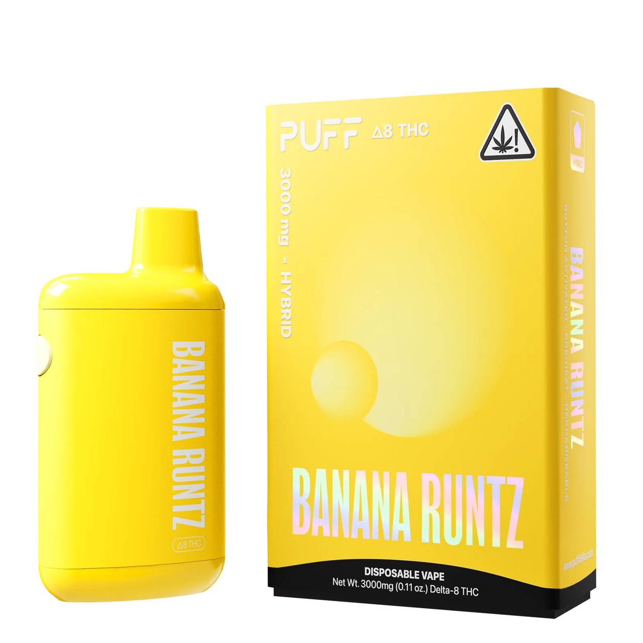 PUFF Delta 8 THC 3 Gram Disposable Vape Pen - The Calm Leaf