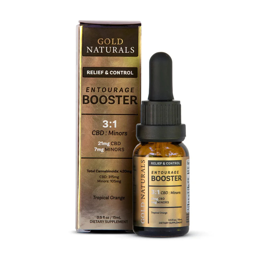 Gold Naturals Entourage Booster 3:1 CBD + Minors Tincture - The Calm Leaf