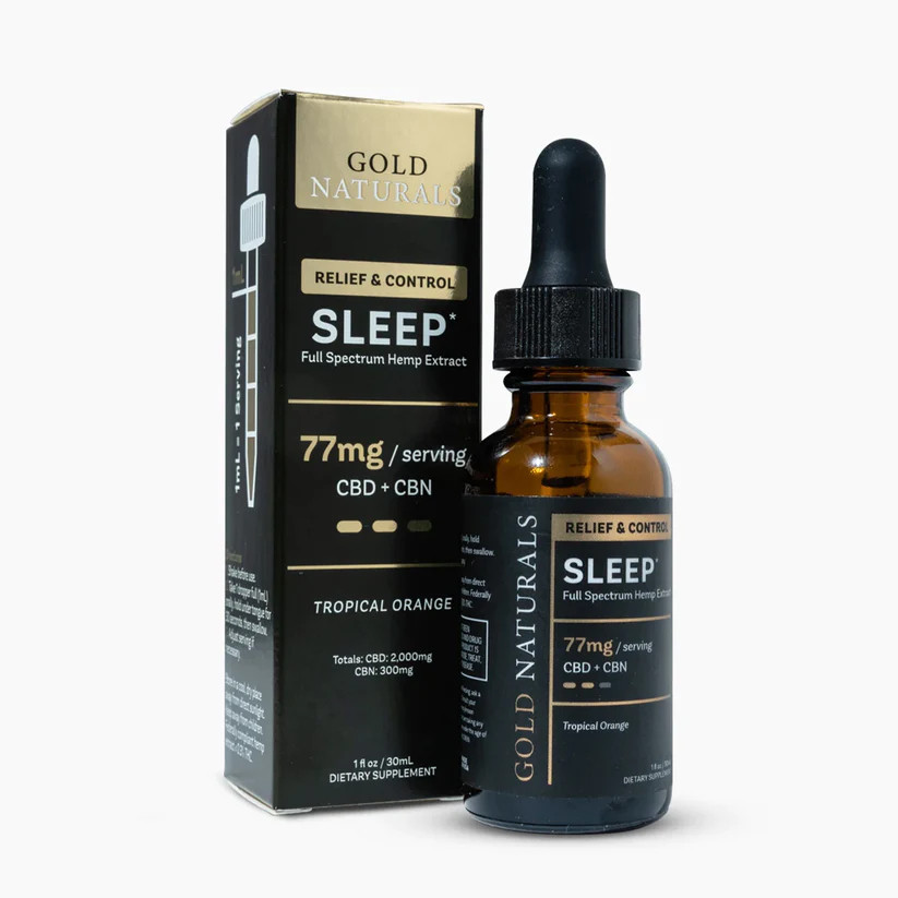 Gold Naturals Relief & Control Full Spectrum CBD + CBN Sleep Tincture ...