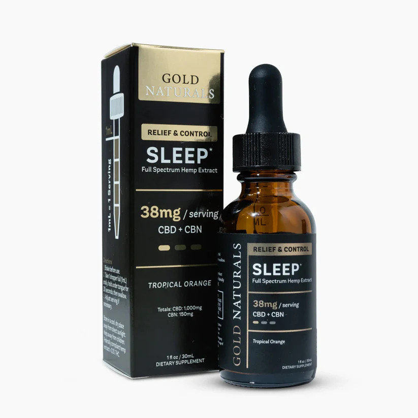 Gold Naturals Relief & Control Full Spectrum CBD + CBN Sleep Tincture ...