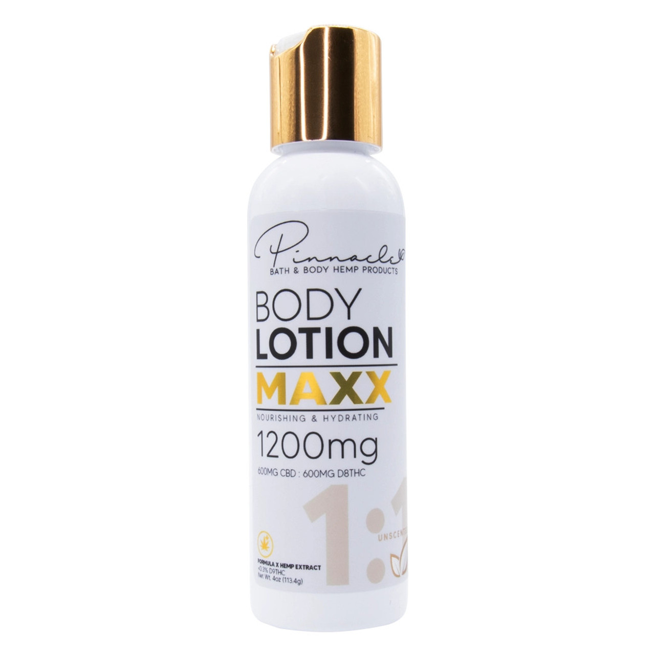 Pinnacle Hemp Delta 8 THC + CBD MAXX 1:1 Body Lotion - The Calm Leaf Pinnacle Hemp Delta 8 THC + CBD MAXX 1:1 Body Lotion - The Calm Leaf