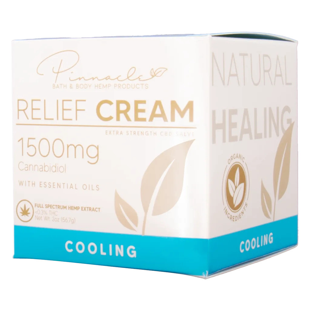 Pinnacle Hemp Full Spectrum CBD Relief Cream - The Calm Leaf