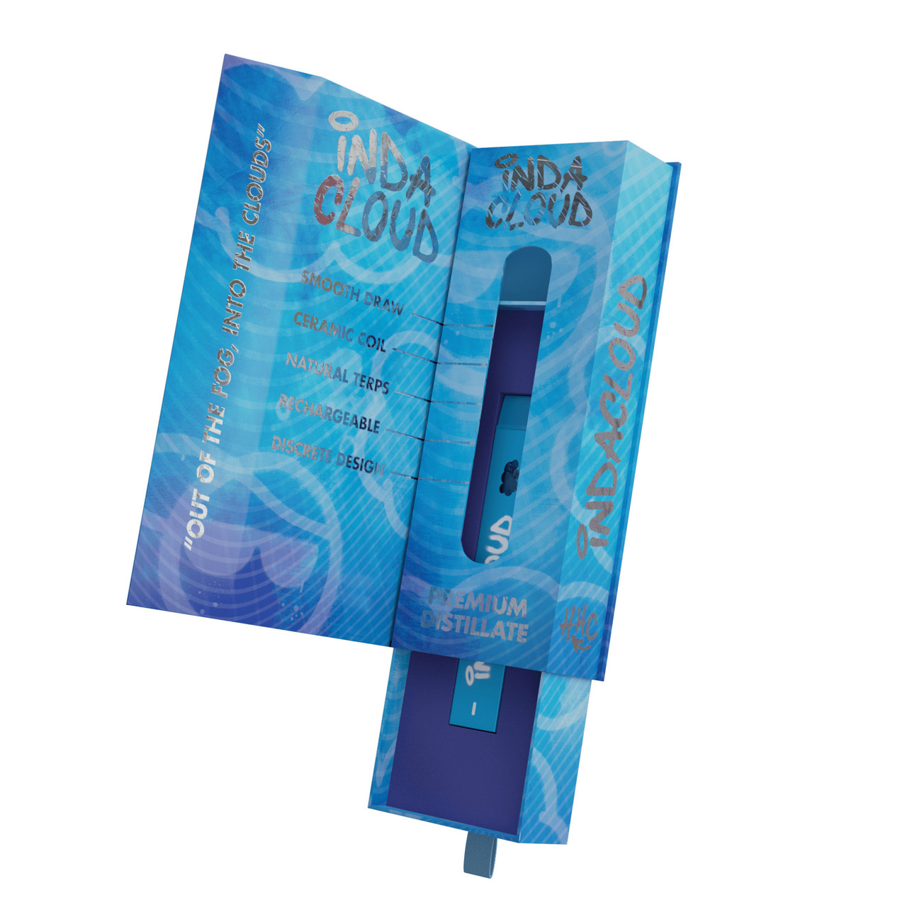 IndaCloud HHC 1G Disposable Vape Pen - The Calm Leaf