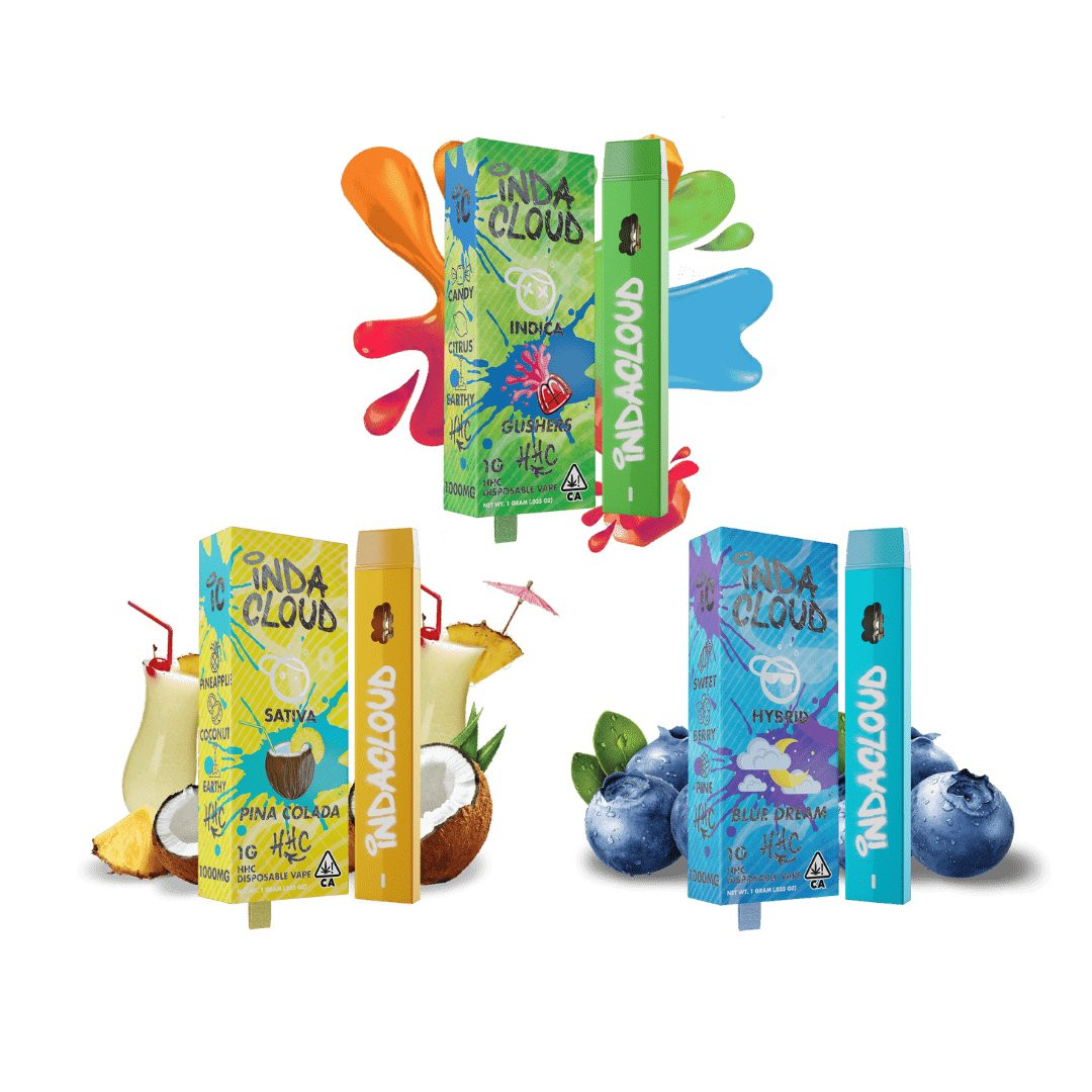 IndaCloud HHC 1G Disposable Vape Pen - The Calm Leaf