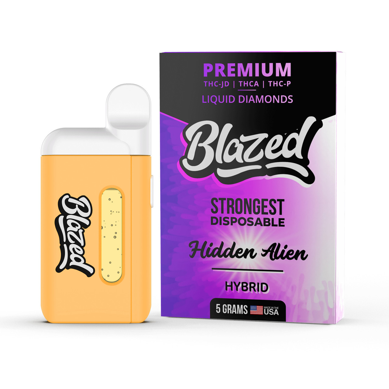 Blazed Liquid Diamonds THCA + Delta 9P + THC-JD 5G Disposable Vape Pen ...