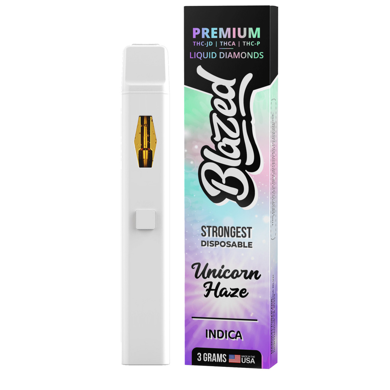 Blazed Liquid Diamonds THCA + Delta 9P + THC-JD 3G Disposable Vape Pen ...
