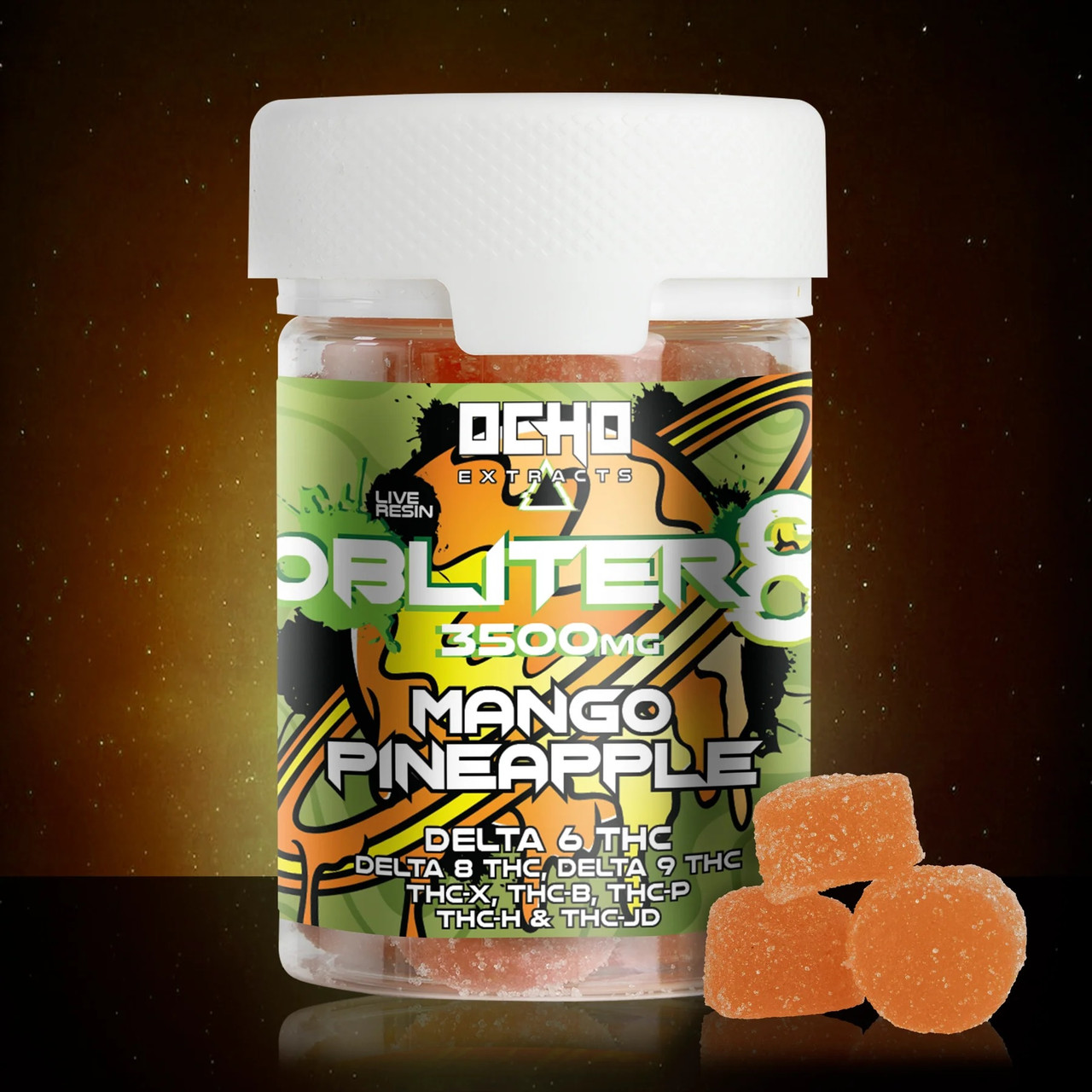 Ocho Extracts Obliter8 Live Resin Blend Gummies - The Calm Leaf
